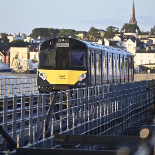 Ryde Pier Head Station reopened with trains once more running along the ...
